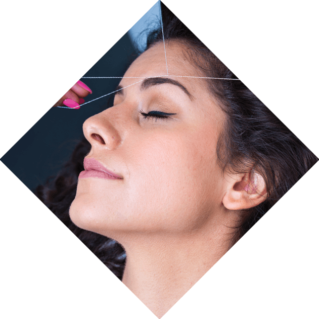 Facial Hair Threading - Three Area | Beauty Temple Salon